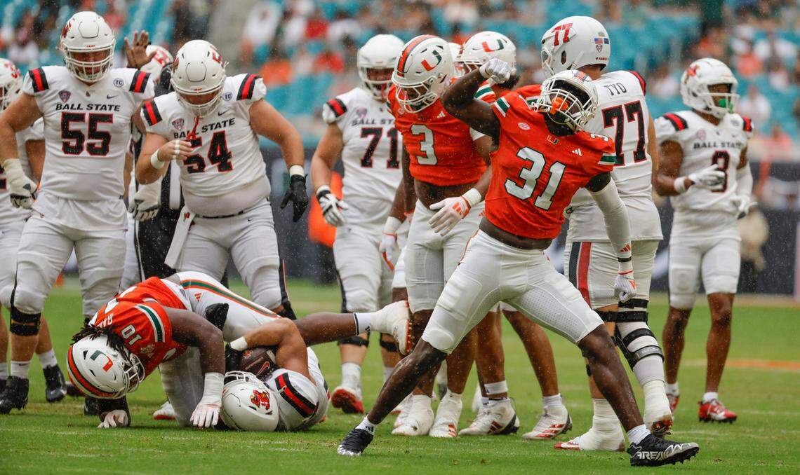 Key Miami Hurricanes starter ejected early in Bethune-Cookman game for ...