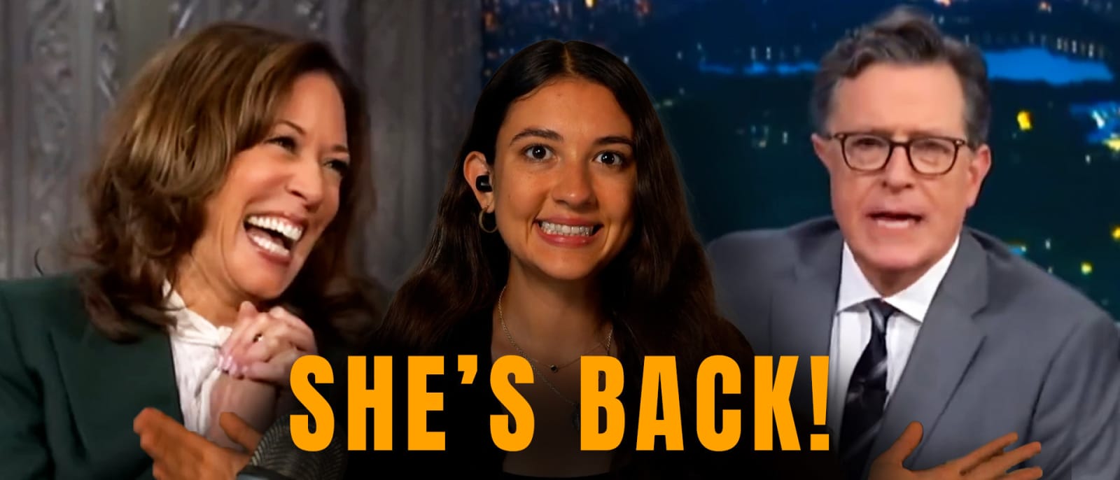 Kamala Harris Cackles Her Way Through Stephen Colbert’s Show