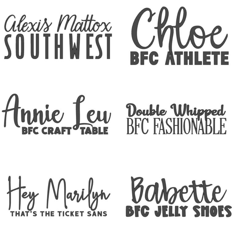 Popular Cricut Fonts That Go Together