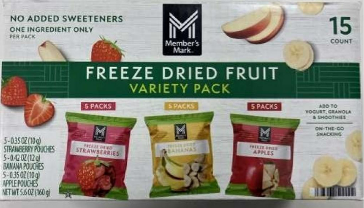 Sam’s Club freeze dried fruit recalled over possible Listeria contamination