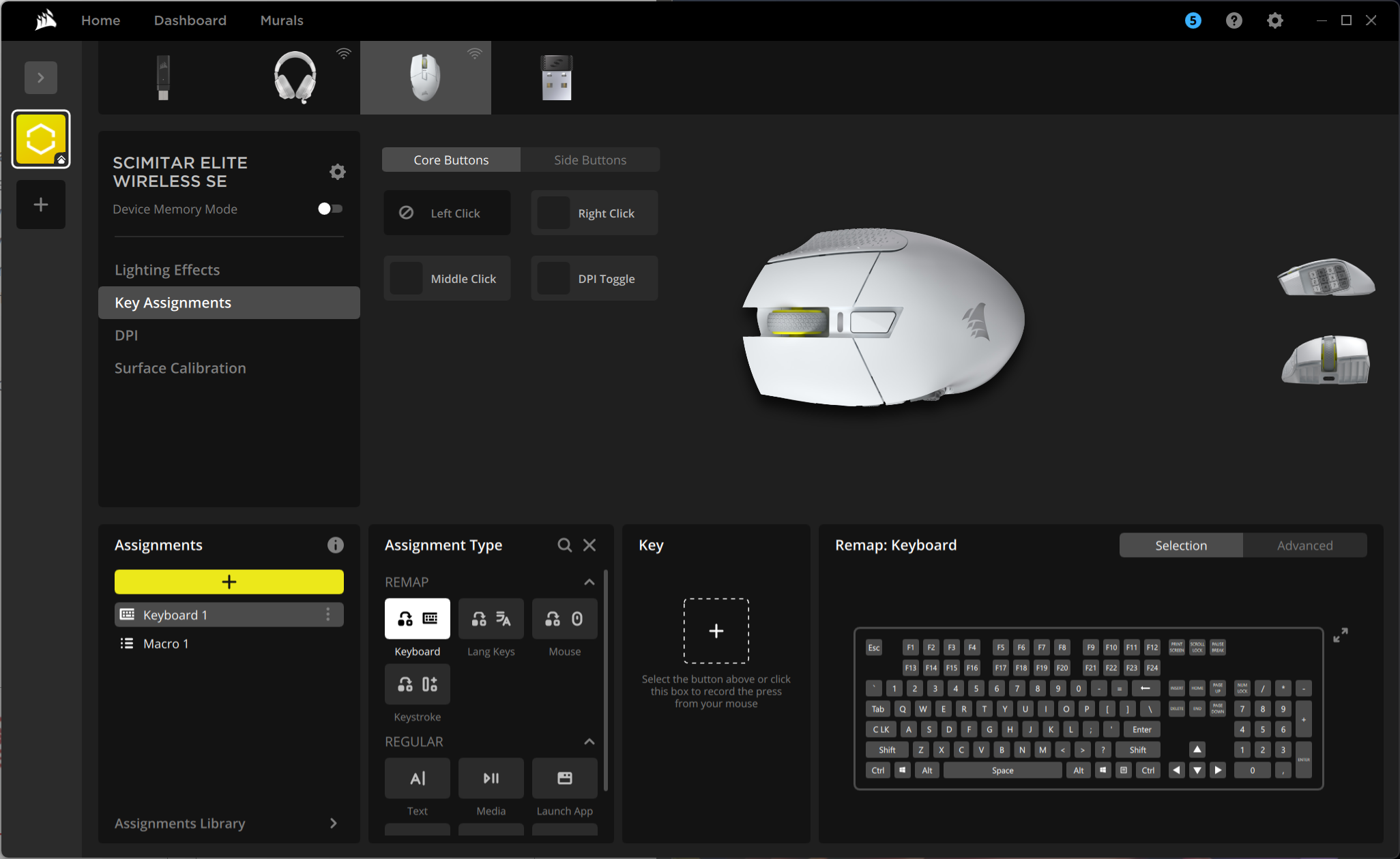 Corsair Scimitar Elite SE - Software