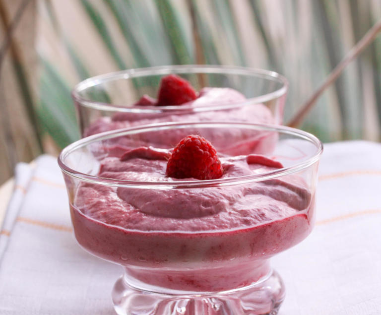 Raspberry Creme Dessert - All You Need Is Four Ingredients