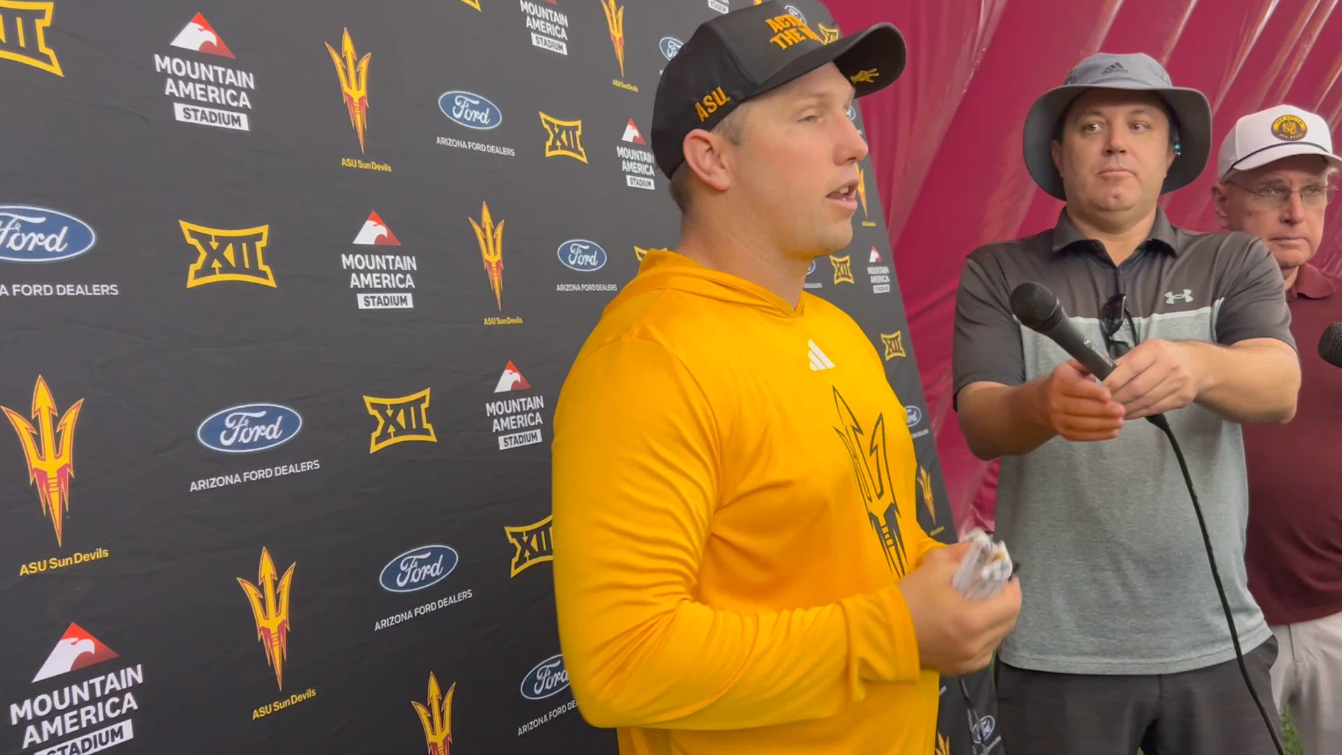 Arizona State Sun Devils Coach Kenny Dillingham on Jack Walsh, Jeff ...