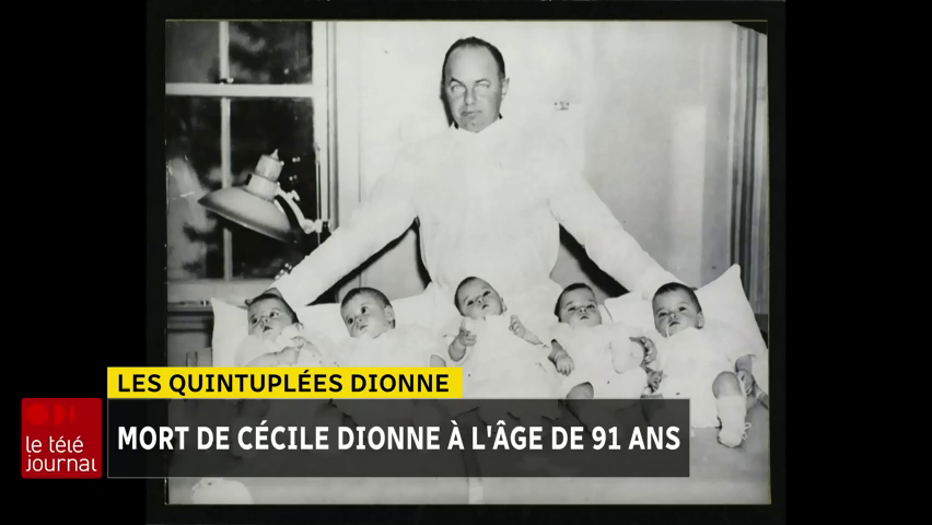 Cécile Dionne, des quintuplées Dionne, s'est éteinte à 91 ans