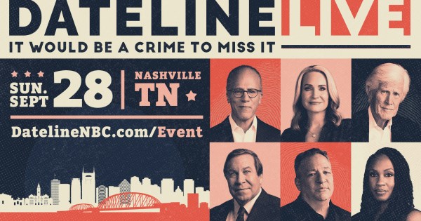 Ticker: Dateline Heads to Nashville for Live Event