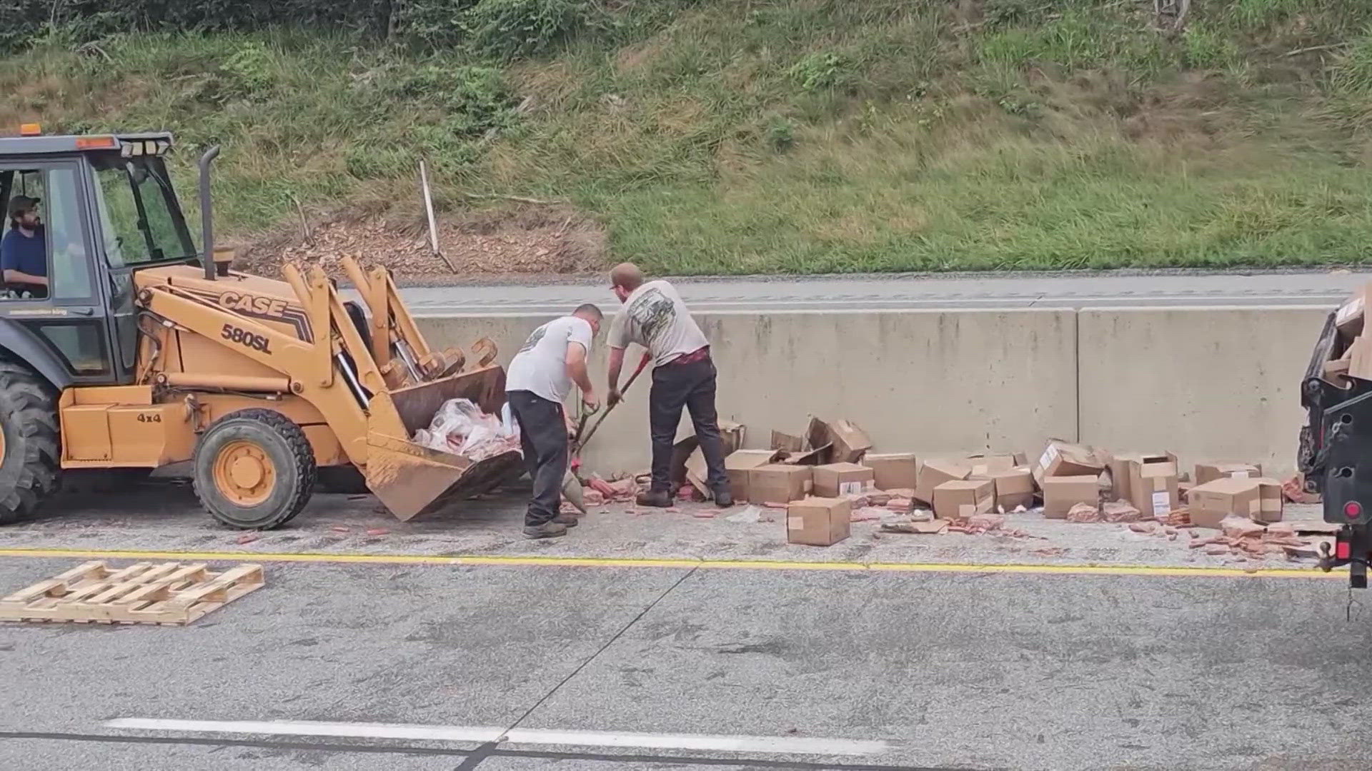 Crash leaves thousands of hot dogs scattered across a Pennsylvania highway