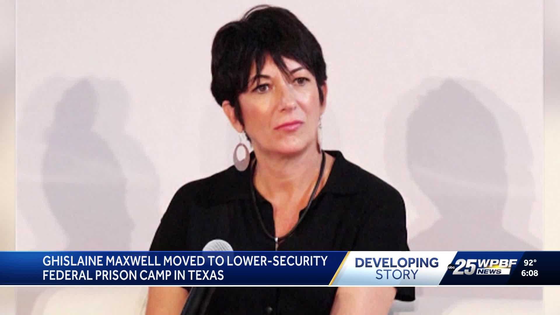 Ghislaine Maxwell moved to low-security Texas prison after secret DOJ ...