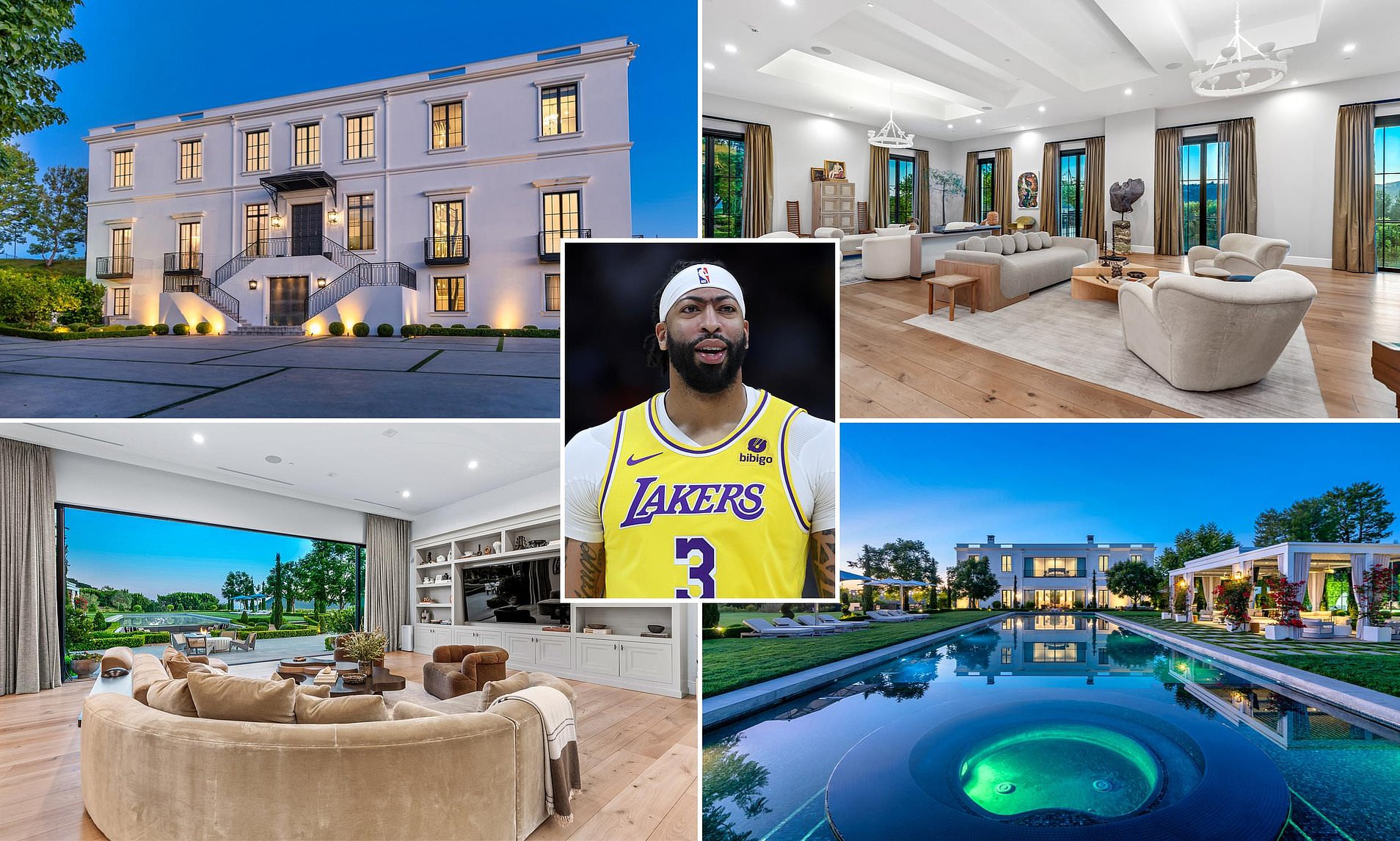 Ex-Lakers star Anthony Davis puts stunning $40million mansion up for ...