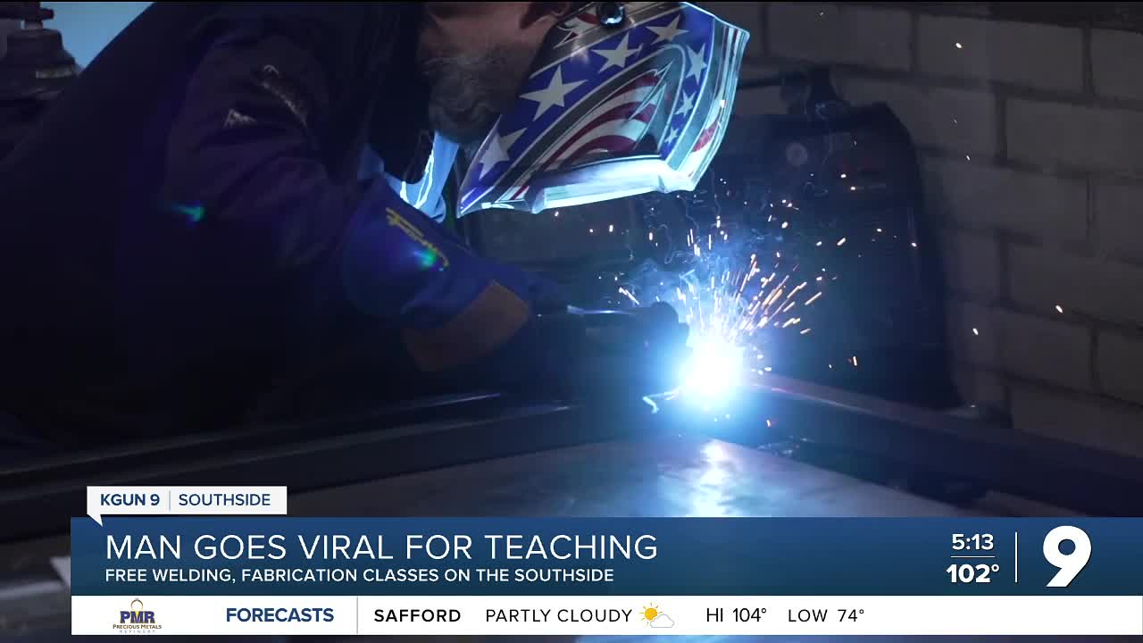 Sparks and steel: Man goes TikTok viral for offering free welding classes