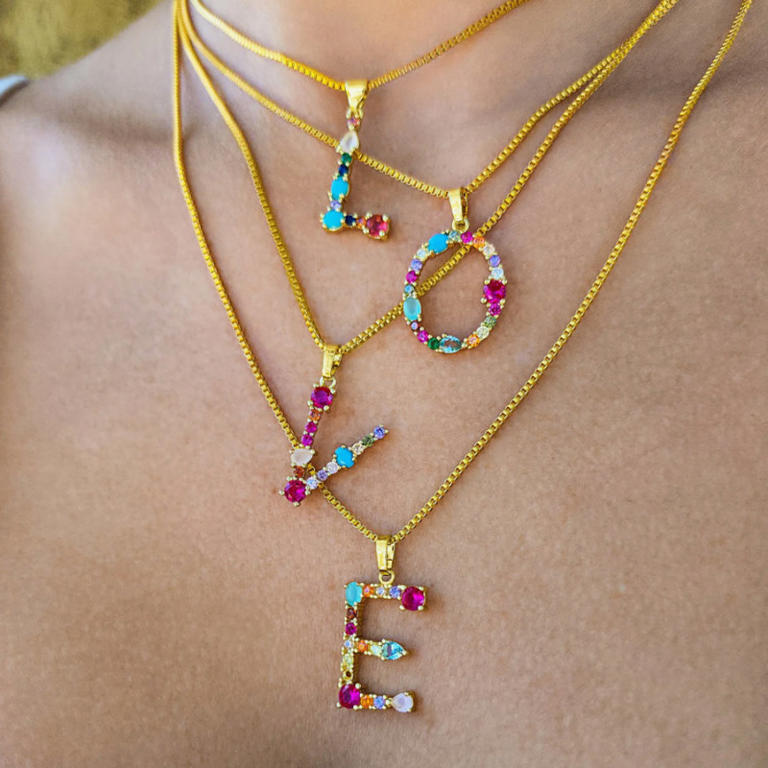 Nordstrom Rack has a gorgeous $22 gold-plated initial necklace that ...