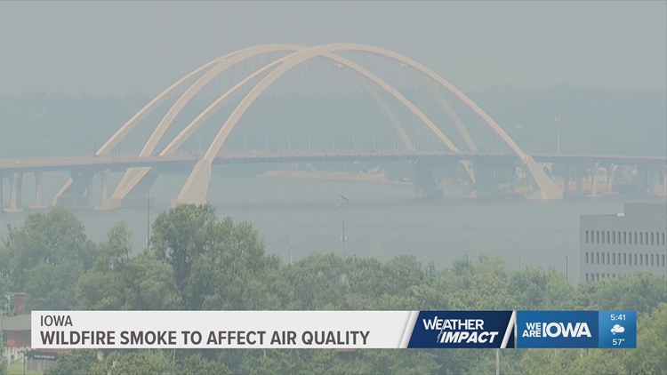 Iowa DNR extends air quality alert into Sunday due to wildfire smoke