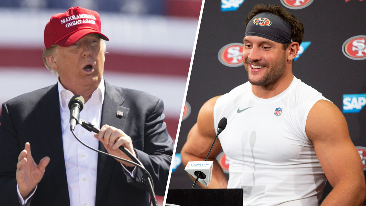 President Donald Trump appoints 49ers star Nick Bosa to restored sports ...