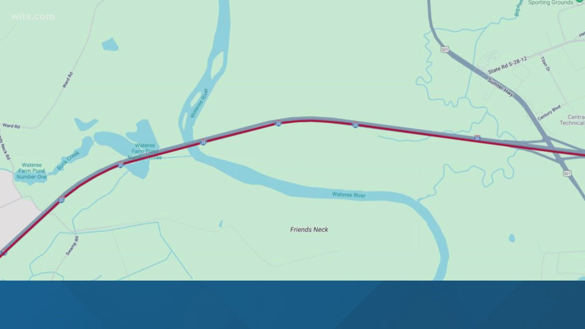 Expect lane closures on I-20 E bridge over Wateree River in Kershaw County