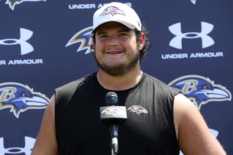 Ravens' Roger Rosengarten kept QB Lamar Jackson upright in 2024