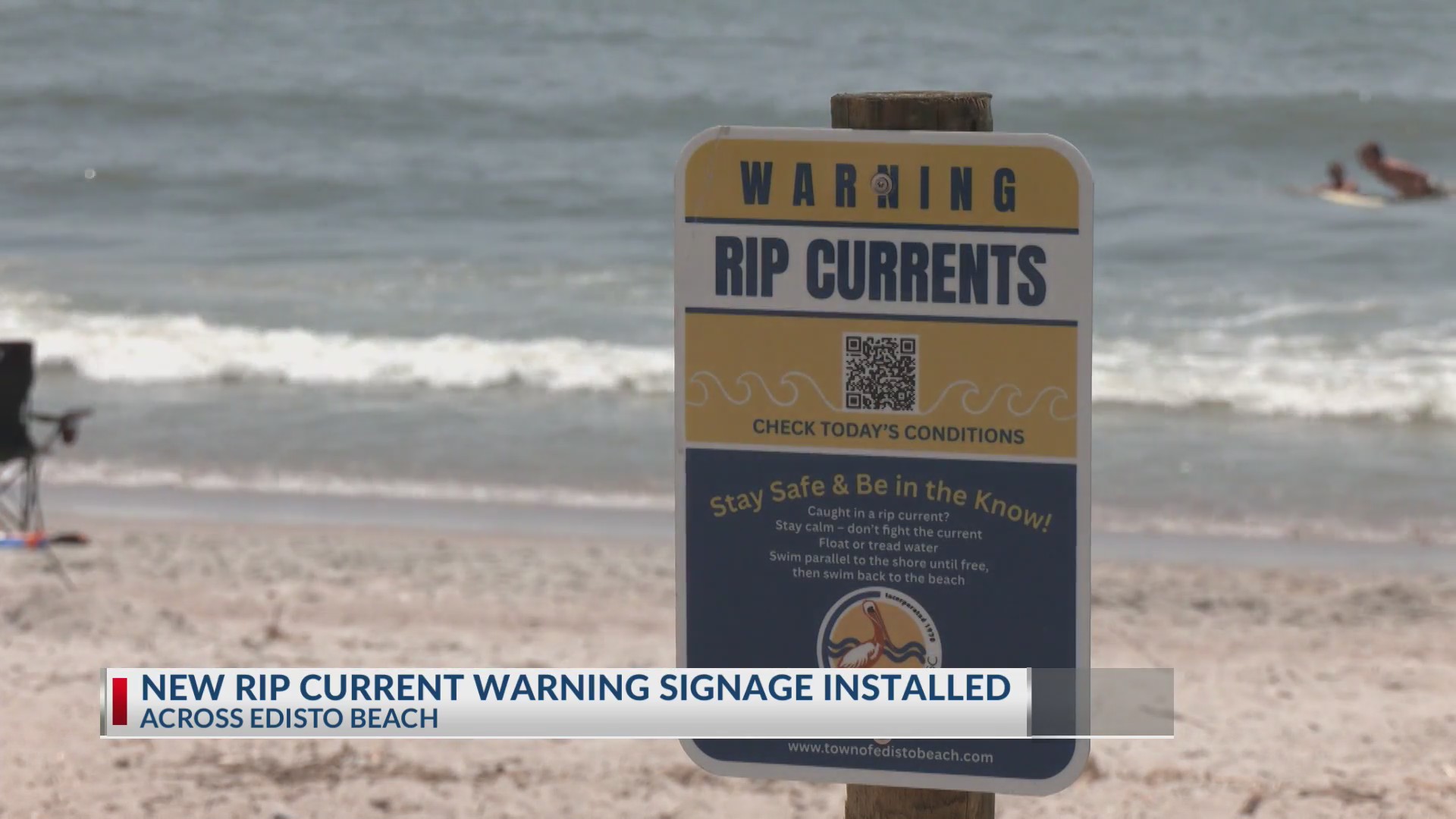 New rip current warning signage installed