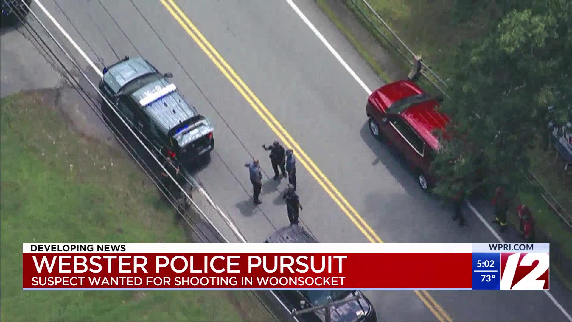 Webster Police pursuit suspect wanted for shooting in Woonsocket