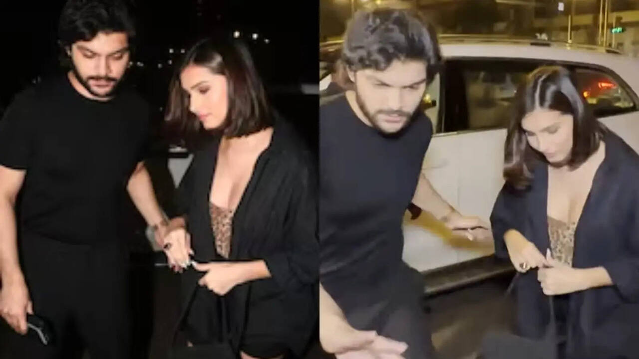 Rumoured Couple Tara Sutaria, Veer Pahariya Gets Mobbed Before Dinner ...