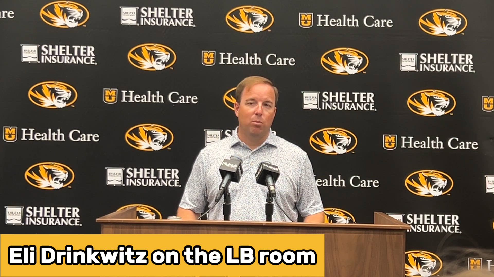 Mizzou HC Eli Drinkwitz on the Talent in LB Room