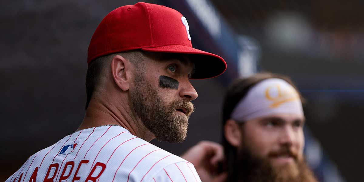 Bryce Harper ejected after checked swing call vs. Tigers