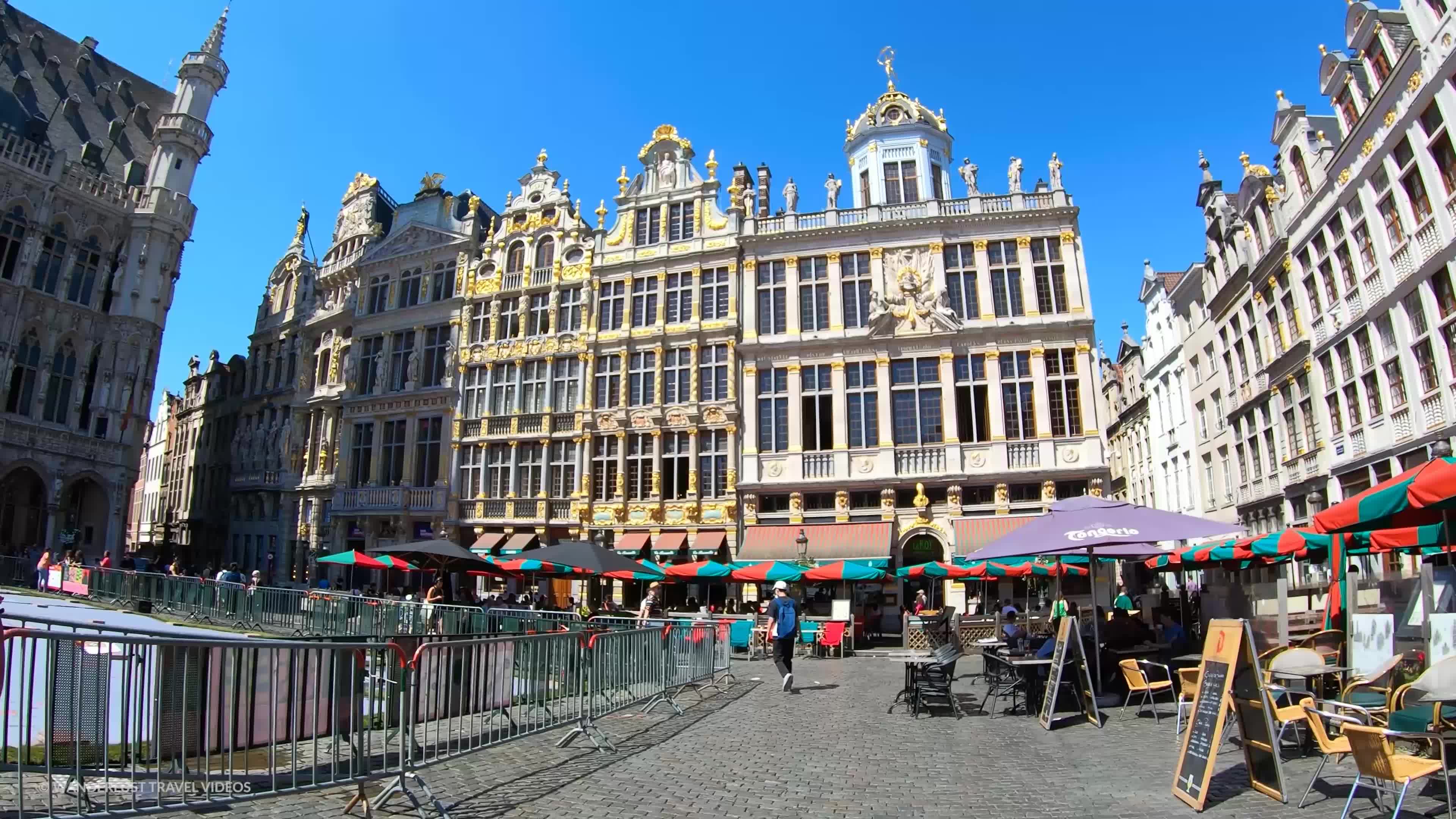 Balade urbaine à Bruxelles – Rues historiques et monuments en Belgique (4K)