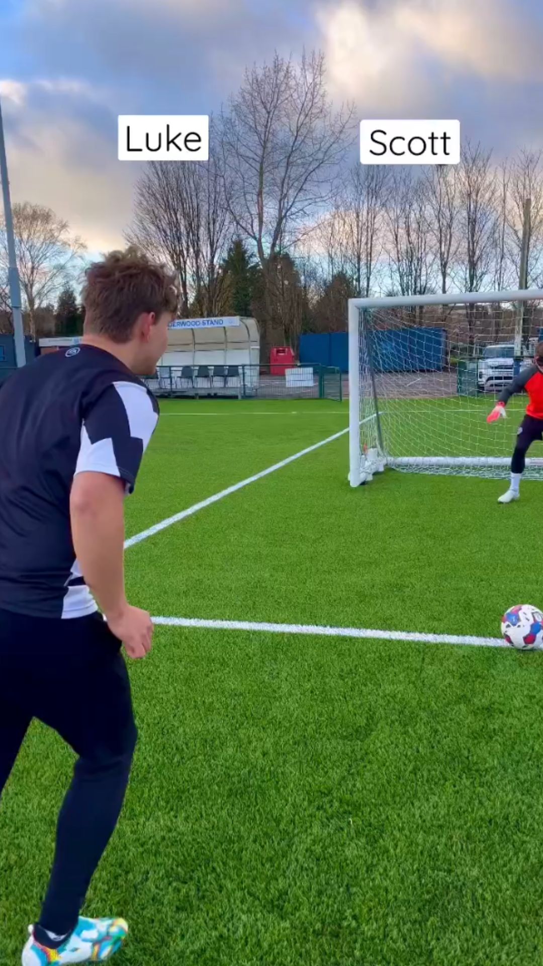 Blindfolded Goalkeeper Challenge vs Scott Penders