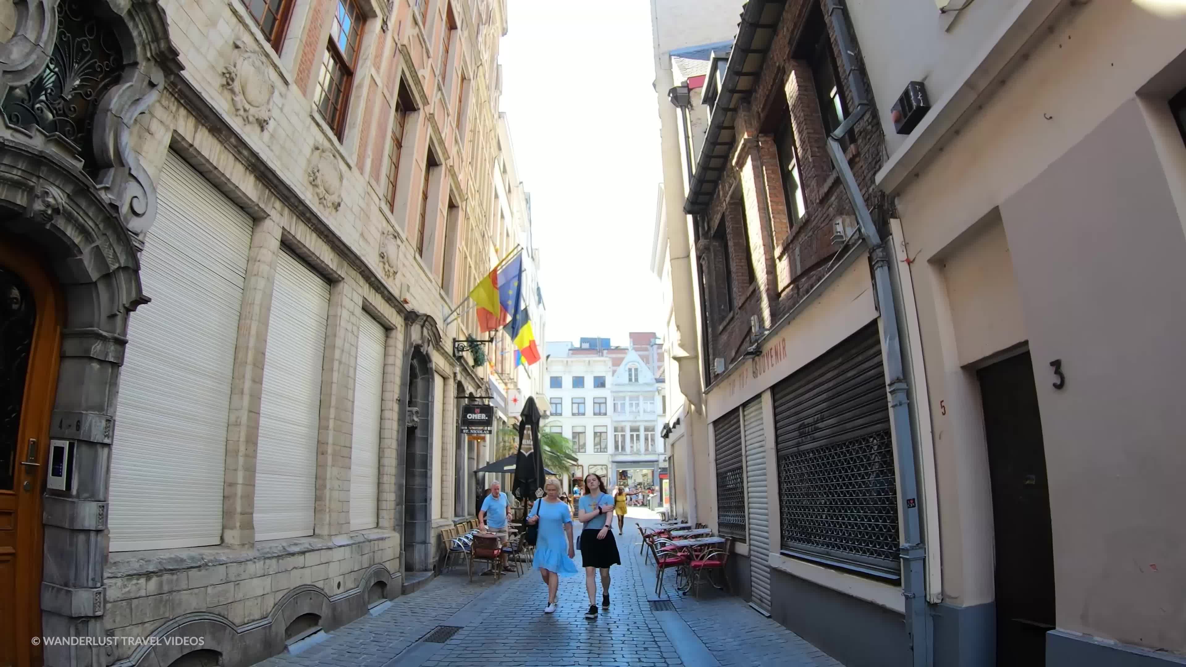 Gennem den gamle by i Bruxelles – Gader og kultur i Belgien (4K)