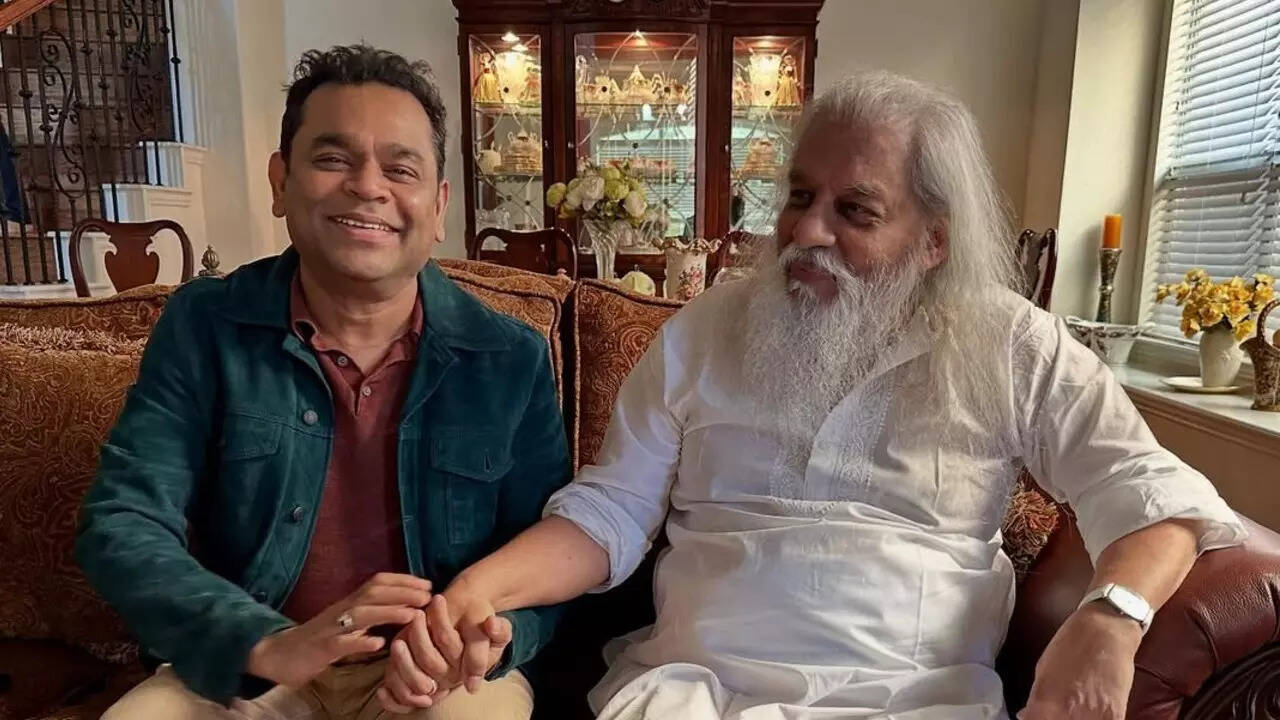 AR Rahman meets his idol K.J. Yesudas in Dallas amid U.S. tour and new ...