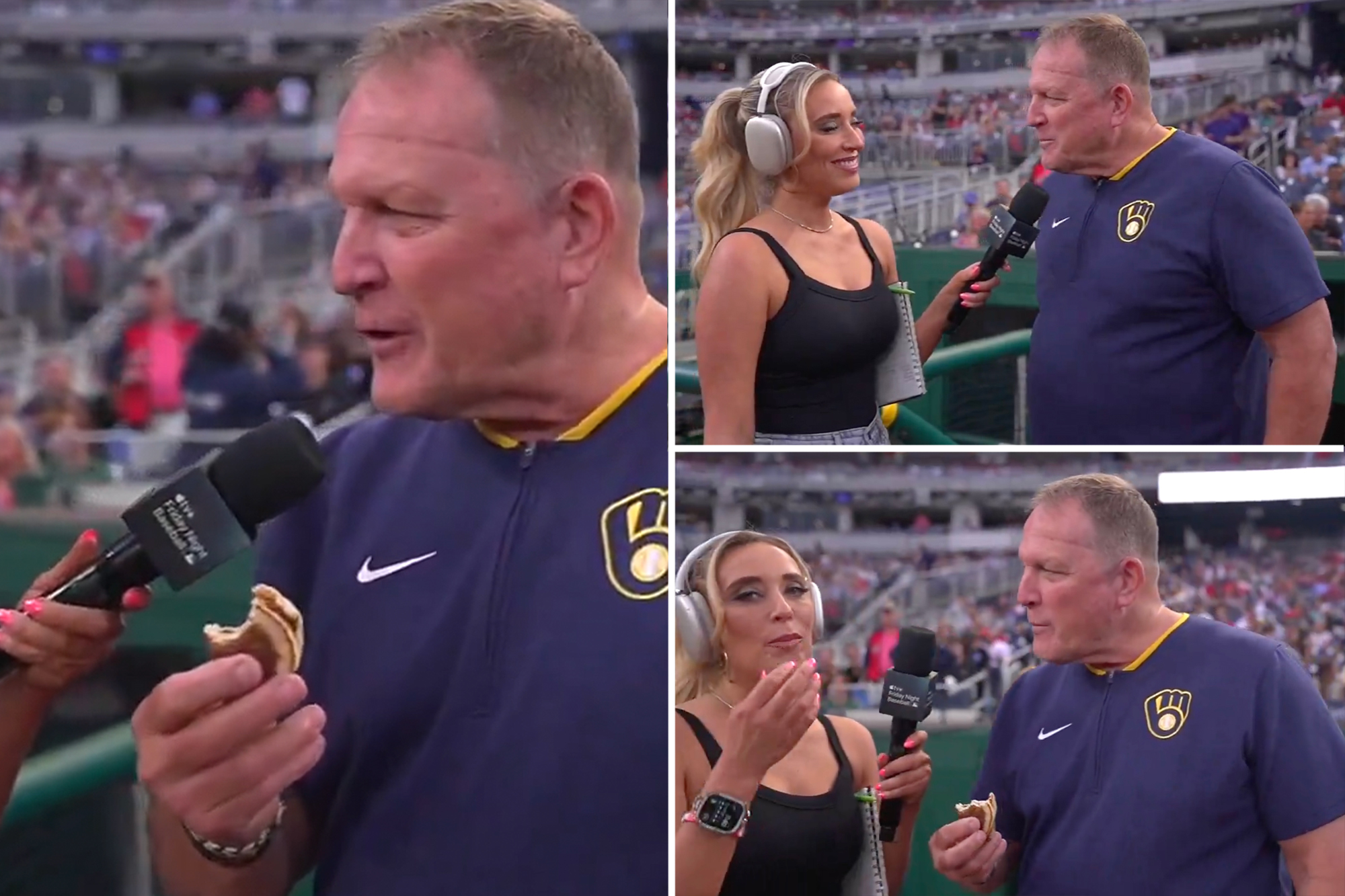 Brewers manager reveals he carries pancake in his pocket — before ...