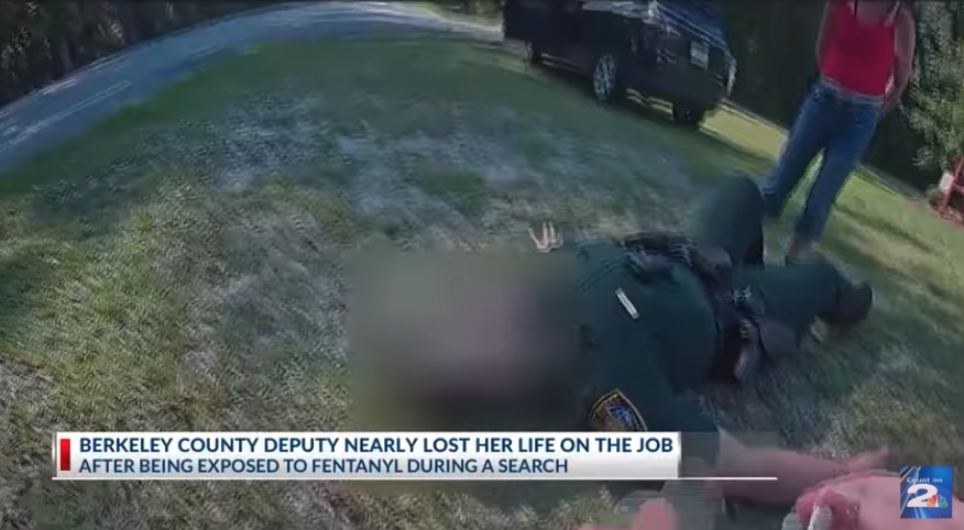 Dramatic Video Shows Police Officer Collapsing After Alleged Fentanyl ...