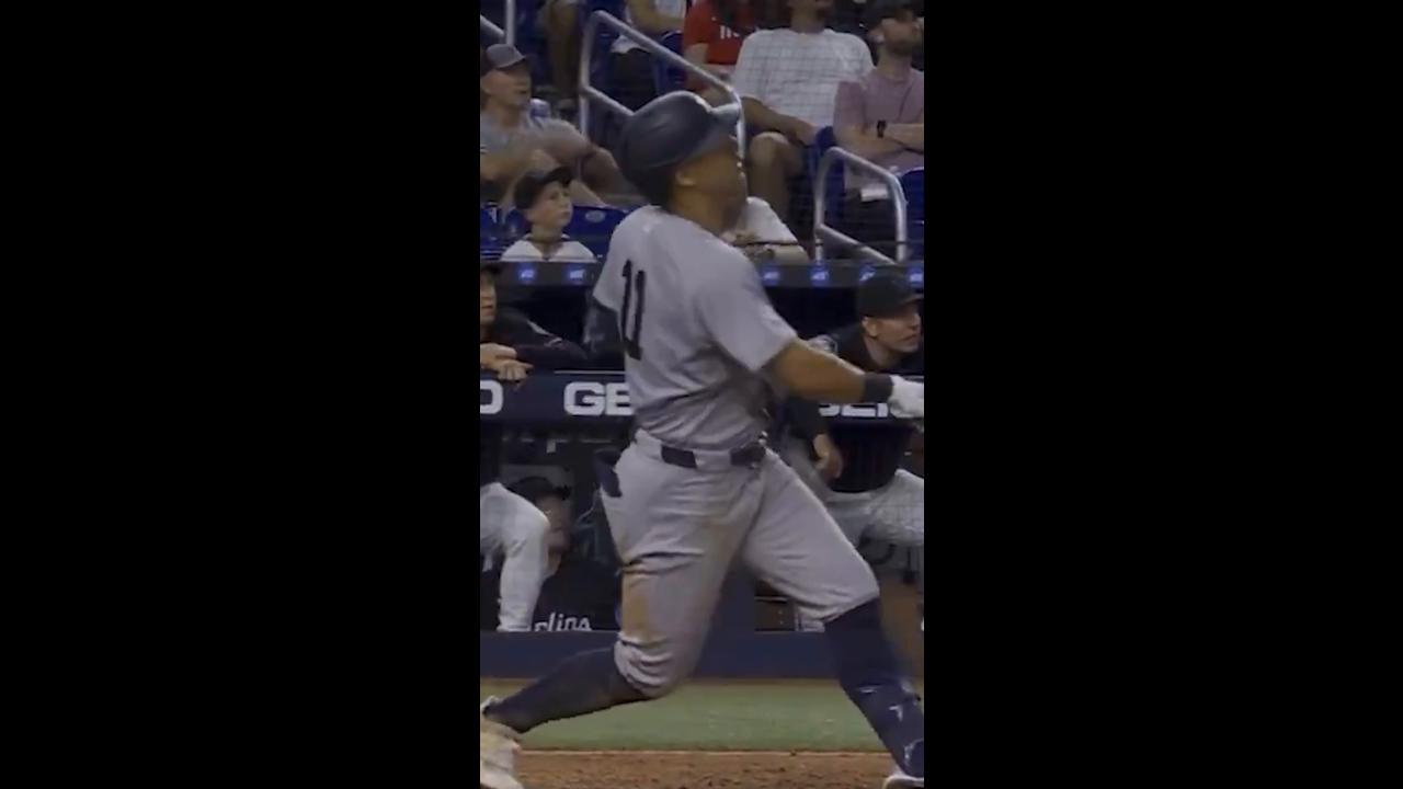 Volpe now has 1 more HR than he does errors with this game tying blast