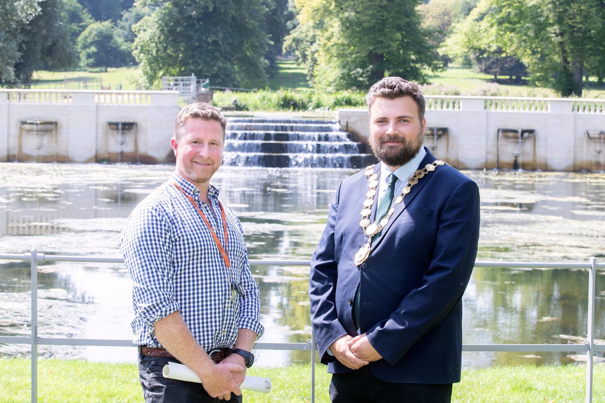 Boughton House Star Pond viewing area unveiled by Mayor of Kettering at ...