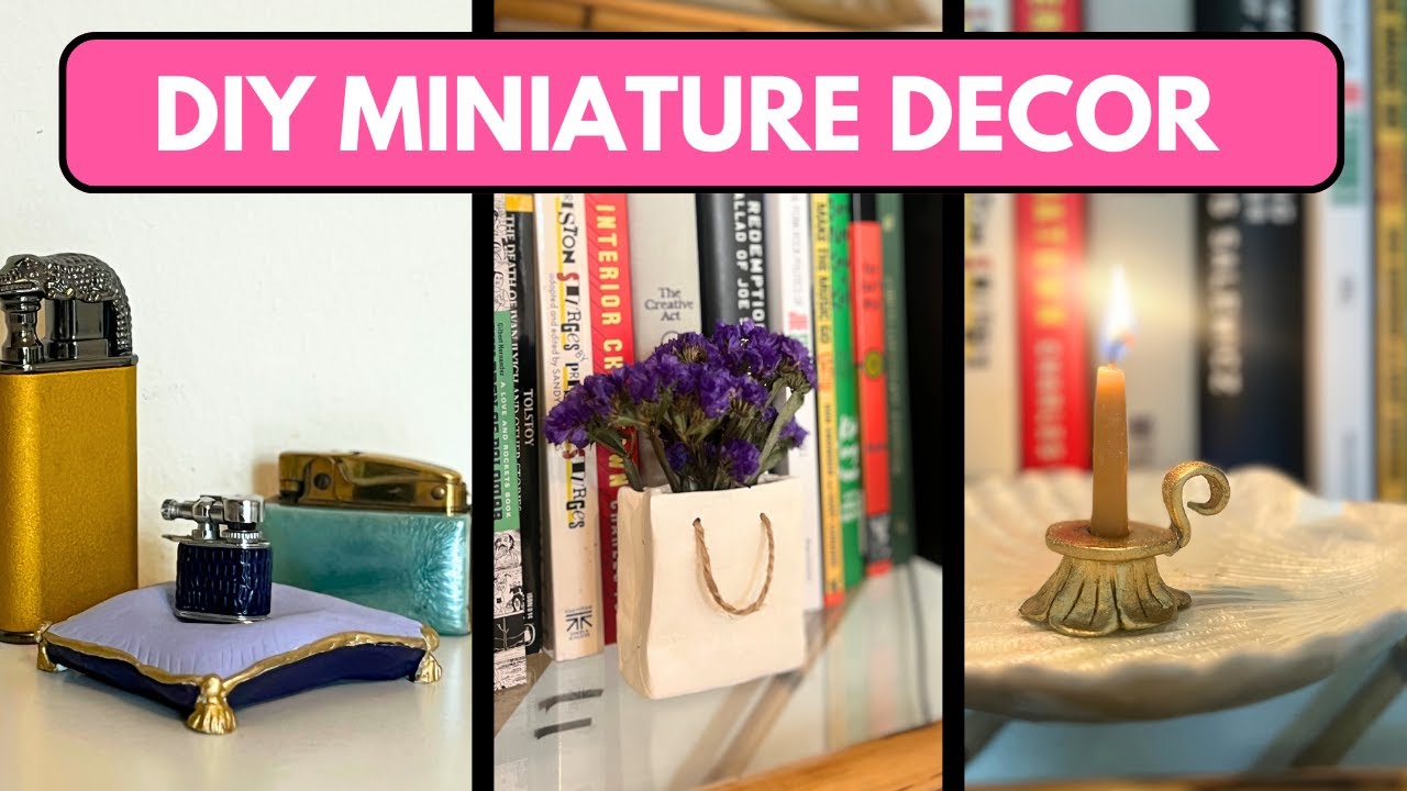 Sculpt charming miniature home decor pieces using air dry clay magic