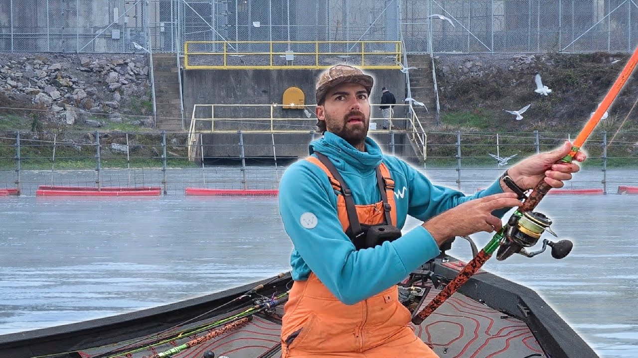 See what happens when fishing at a mysterious local spillway