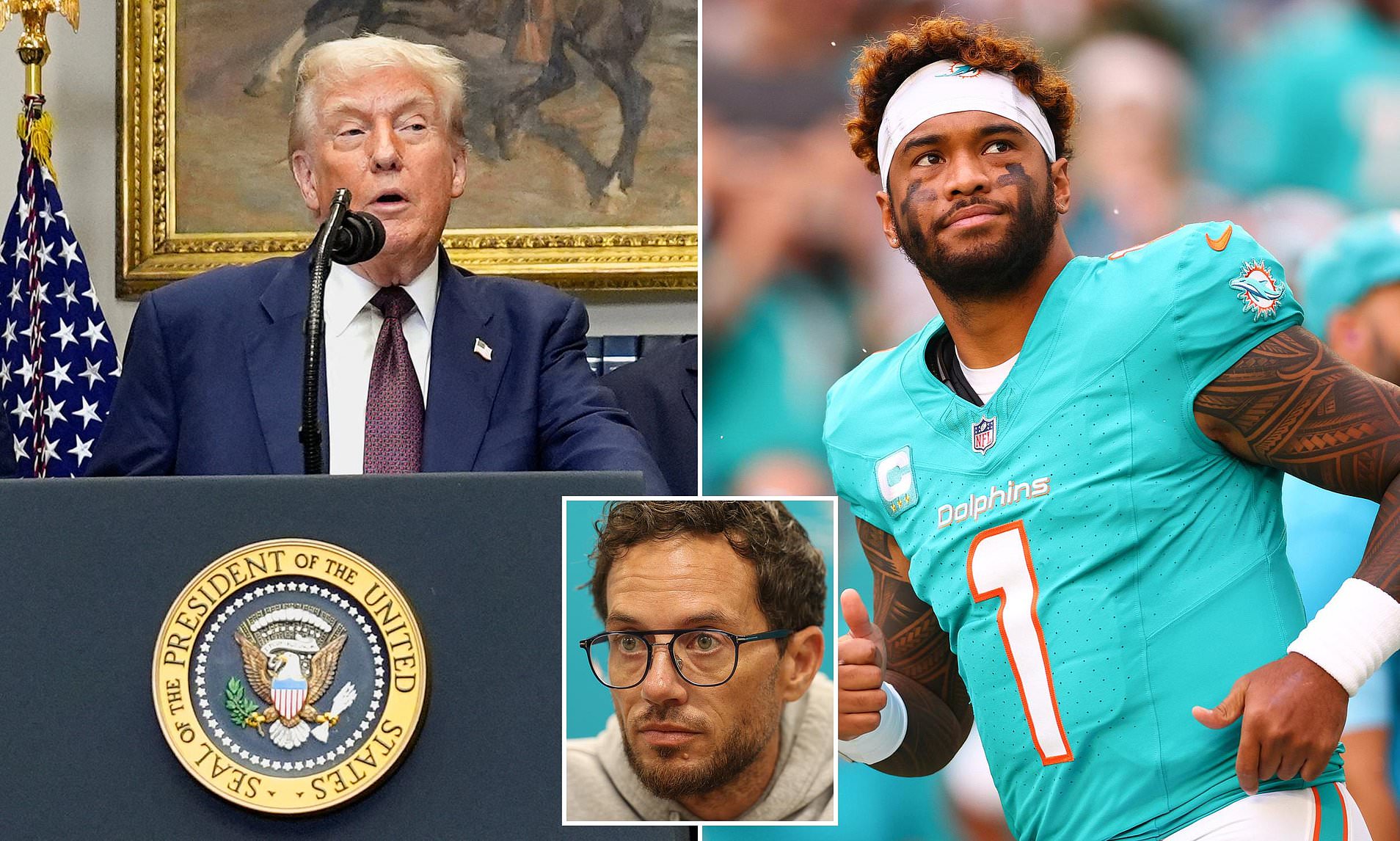 Dolphins coach sends warning to Tua Tagovailoa after Donald Trump ...