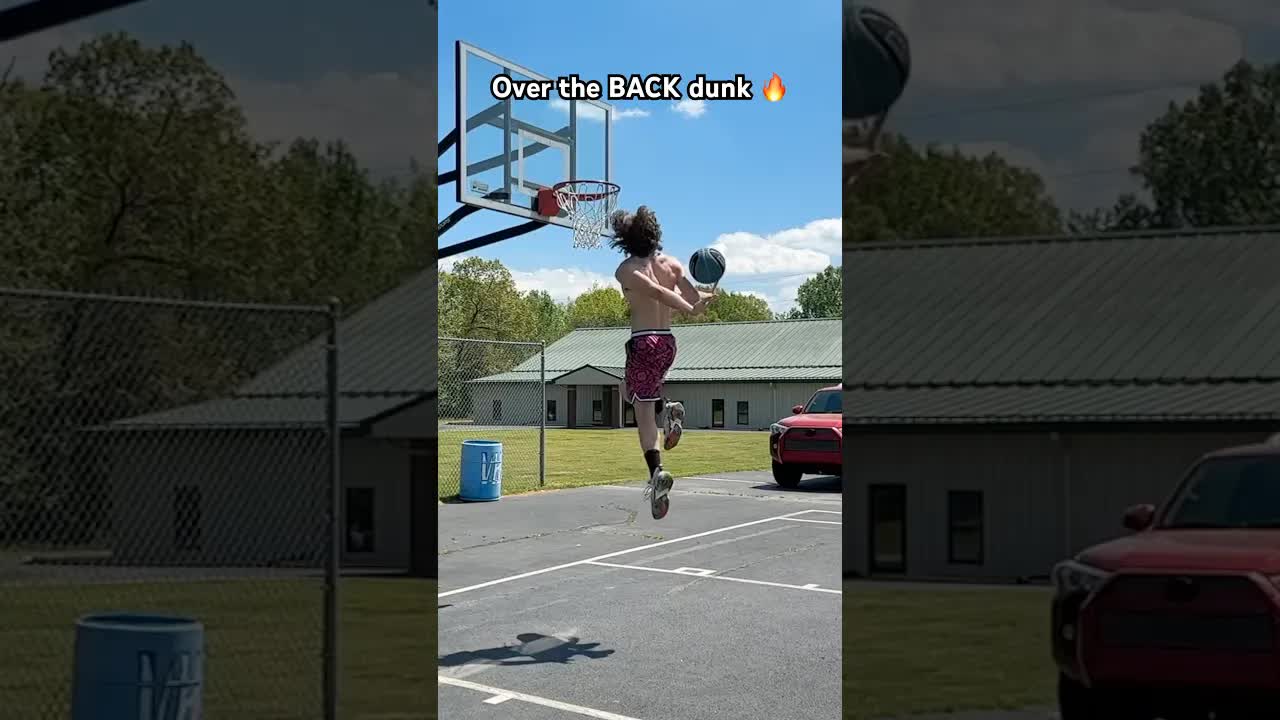 Over the Back dunk! #dunk #dunking