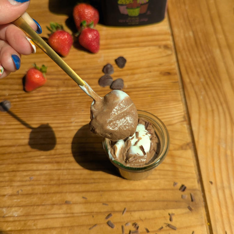 Protein Chocolate Mousse (15g Protein Without Powder)