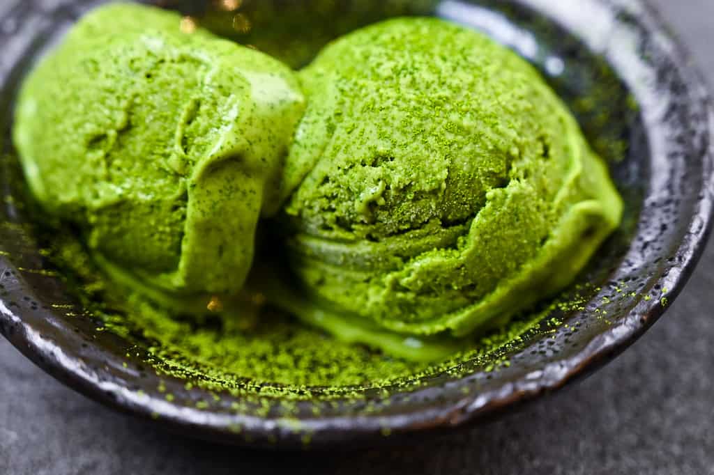 Homemade Matcha Green Tea Ice Cream