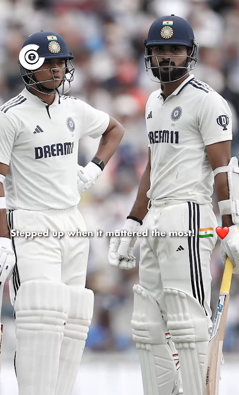 A partnership to remember. Yashasvi Jaiswal and Akash Deep stood firm ...