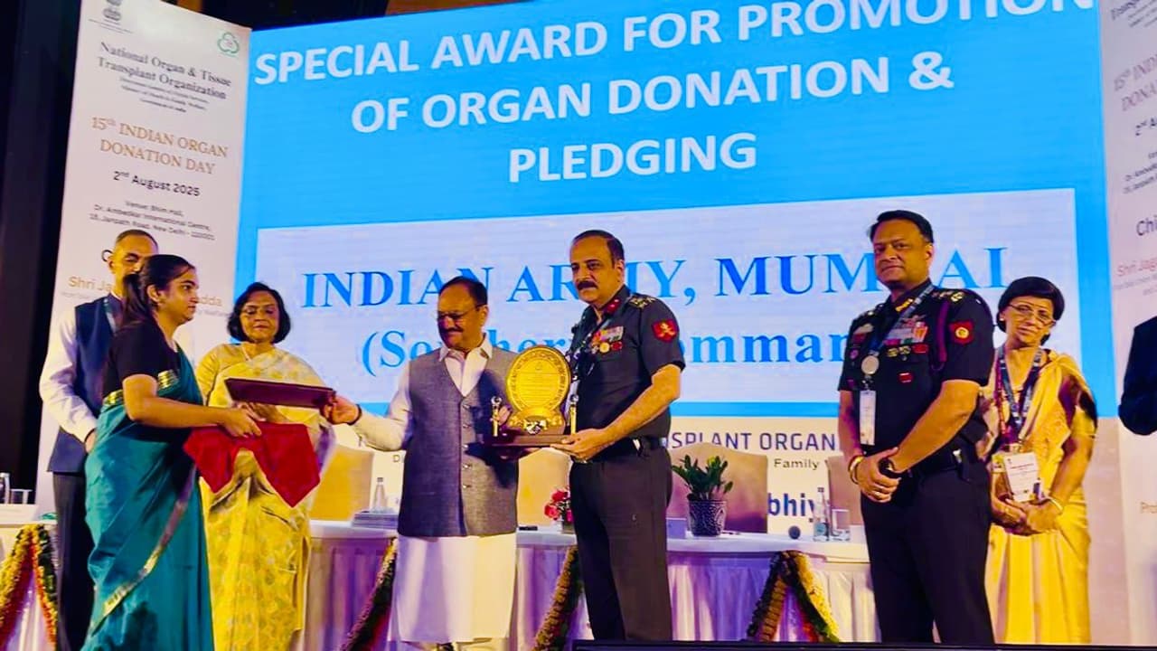 Indian Army felicitated For its Role in Organ Donation and ...
