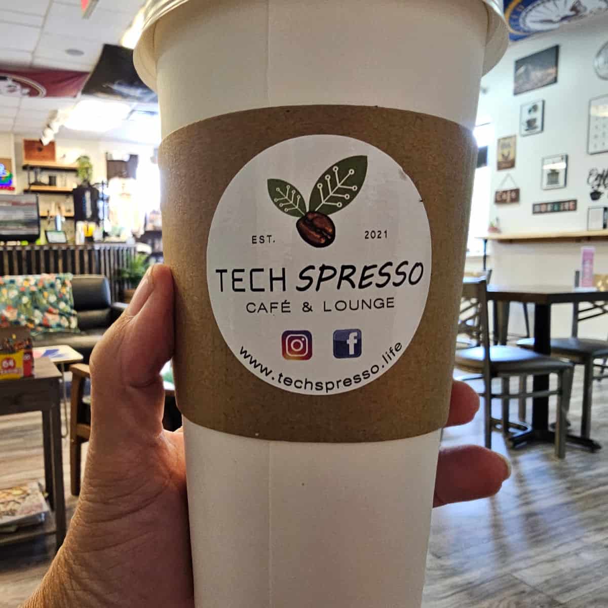 Techspresso Panama City Beach: Great coffee and a fun menu