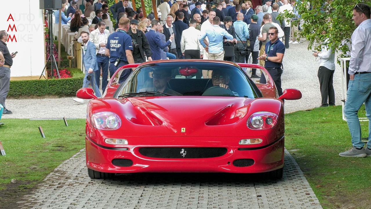 1996 Ferrari F50 showcased at Villa d'Este 2025 with iconic V12 design ...