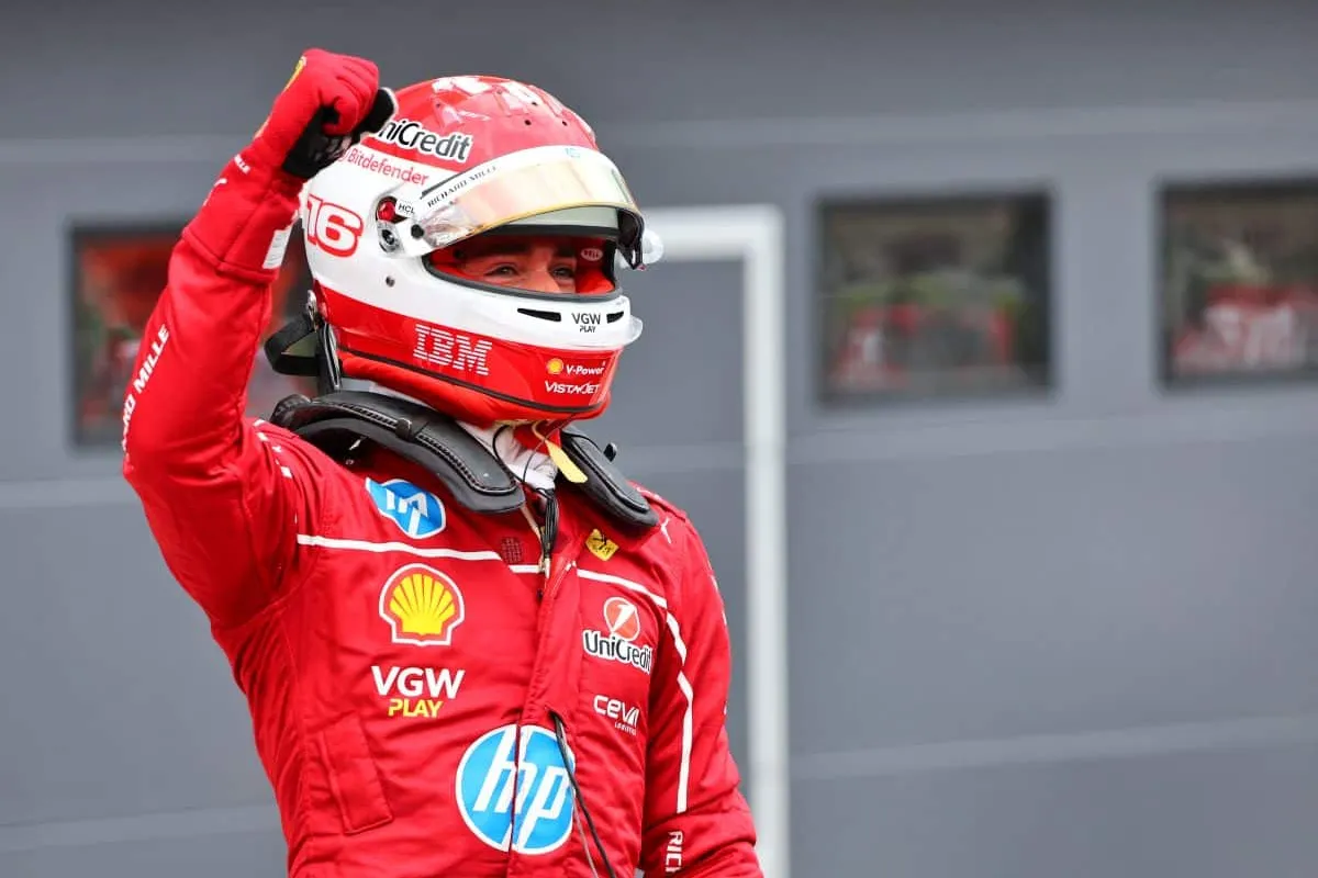 Leclerc's priceless reaction to unexpected Ferrari pole in Hungary