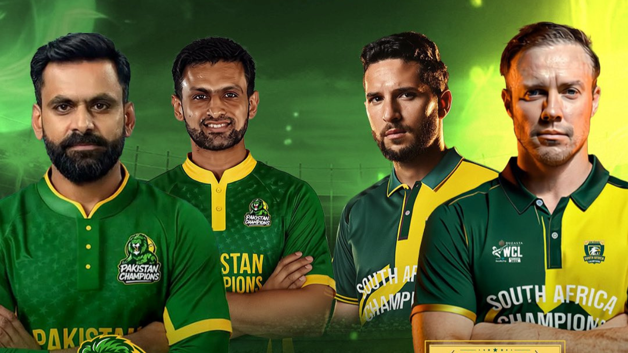 WCL 2025 Final: Pakistan Champions vs South Africa Champions live ...