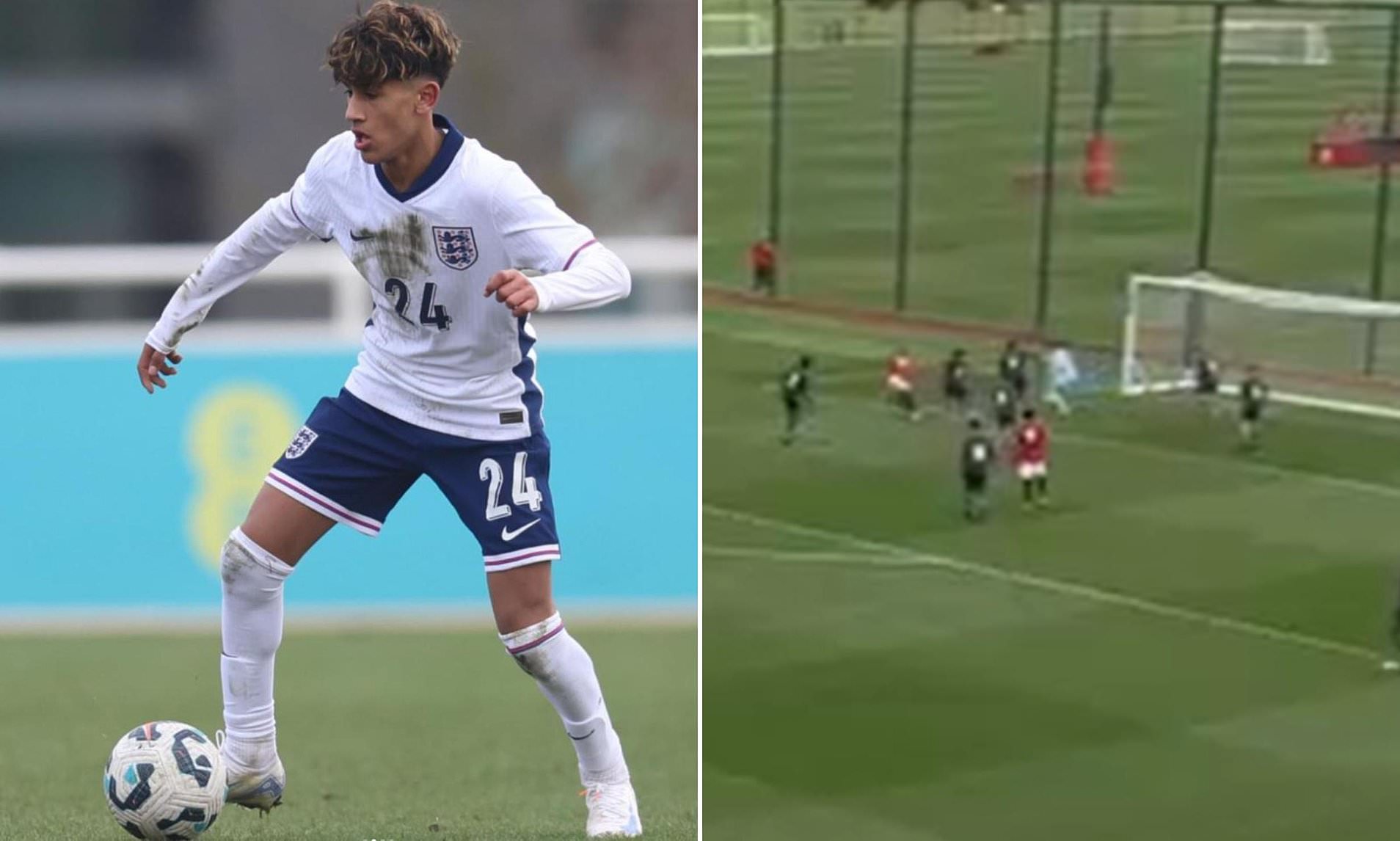 Man United wonderkid dubbed 'kid Messi', 14, scores stunning solo goal ...