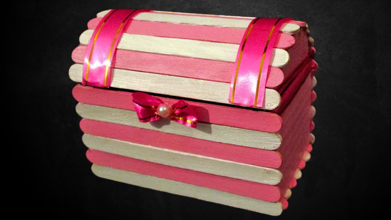 Jewelry Box Made from Popsicle Sticks