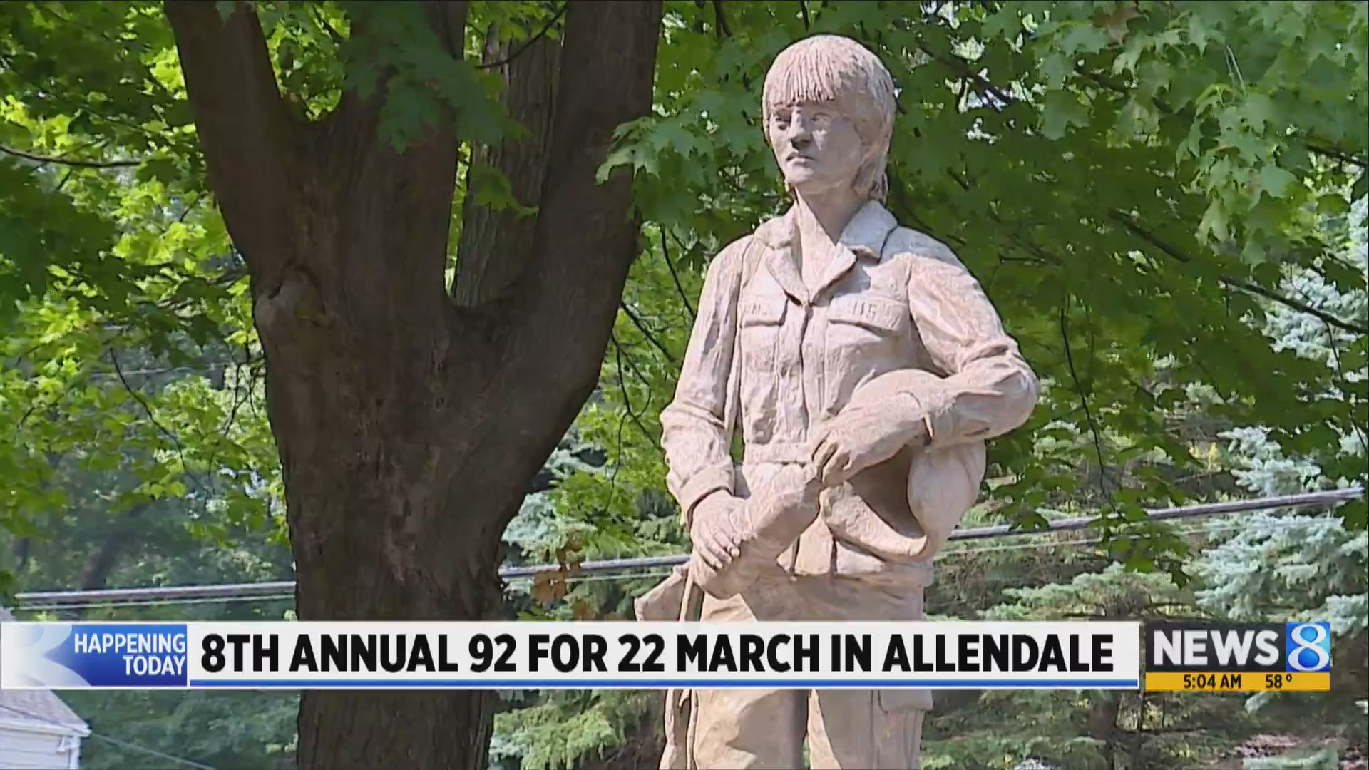 8th annual 92 for 22 walk happening in Allendale Twp