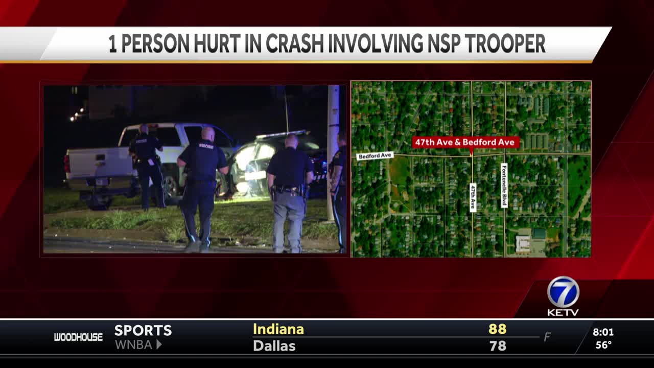 State trooper involved in crash on 47th and Bedford Ave