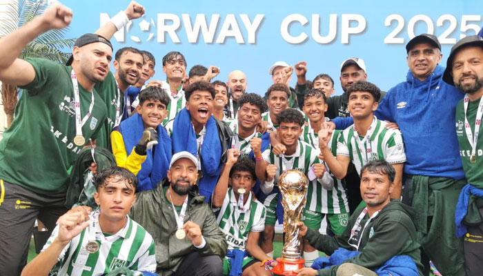 Pakistan's better future team wins under-15 title at Norway Cup