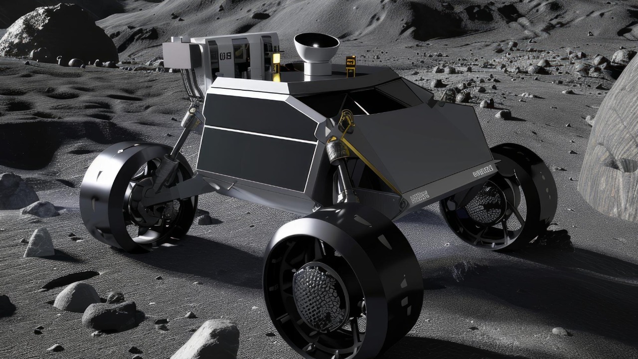 SpaceX unveils its sleek new lunar rover