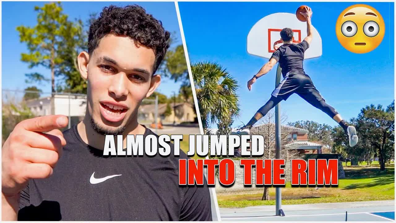 Getting My Head OVER The Rim!! Crazy Dunk Session
